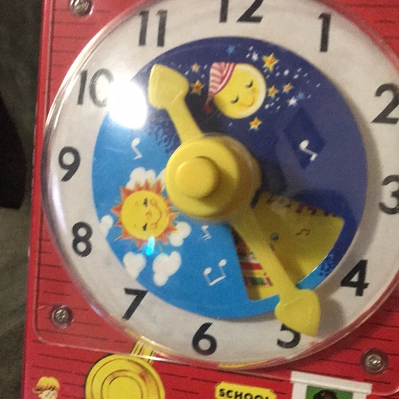 Fisher-Price | Toys | Fisher Price Music Box Teaching Clock | Poshmark